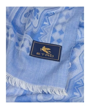 Etro Silk-blend Scarf With Geometric Motif