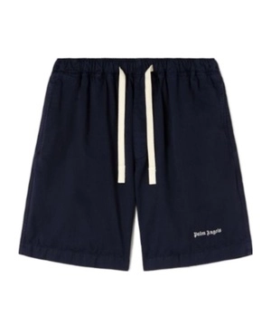 Palm Angels Logo Embroidered Drawstring Bermuda Shorts