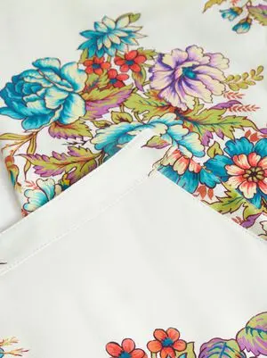 Etro Floral-printed High Waist Flared Trousers