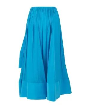LANVIN Ruffled Hem Pleated Skirt