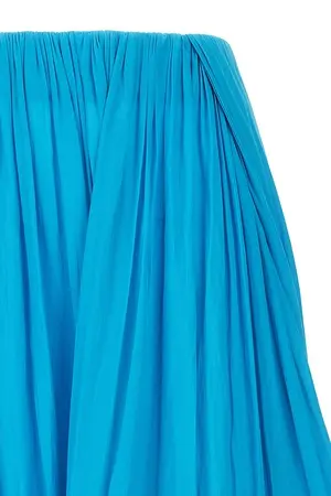 LANVIN Ruffled Hem Pleated Skirt
