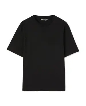 Palm Angels Monogram Embroidered Crewneck T-shirt - Black