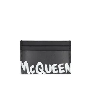 Alexander McQueen Logo Printed Cardholder - Black