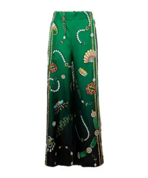 Casablanca La Boite A Bijoux Satin Trousers