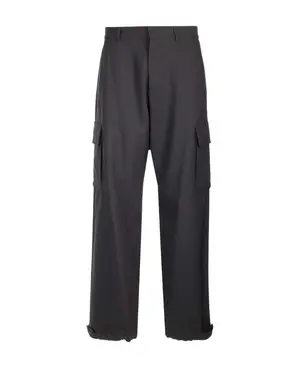 Off-White Wide Leg Cargo Trousers
