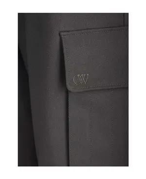 Off-White Wide Leg Cargo Trousers