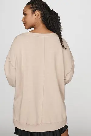 PILCRO Cotton V-neck Side-tie Top