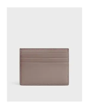 Celine Triomphe Card Holder In Shiny Calfskin