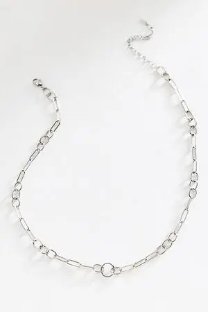 Anthropologie Chunky Cha Necklace - Silver