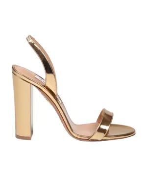 AQUAZZURA Open Toe Heeled Sandals - Nude