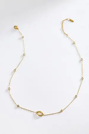 Anthropologie Delicate Chain Necklace - Gold