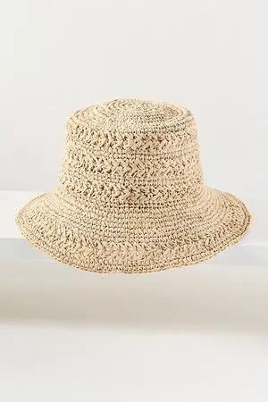 WYETH Sigrid Raffia Bucket Hat