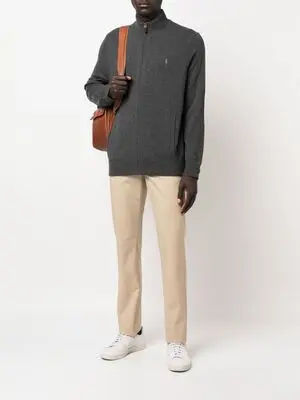 Polo Ralph Lauren Embroidered Zip Knit Cardigan - No