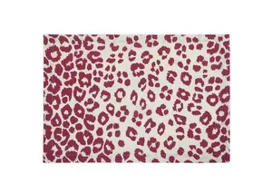 MATOUK Schumacher Iconic Leopard Placemats - Crimson