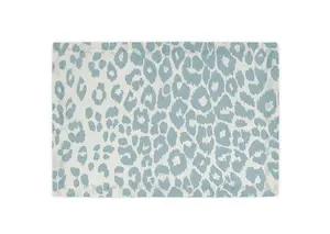 MATOUK Schumacher Iconic Leopard Placemats - Sky