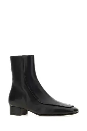 HERBERTH LEVINE Leather Shadow Ban Ankle Boots