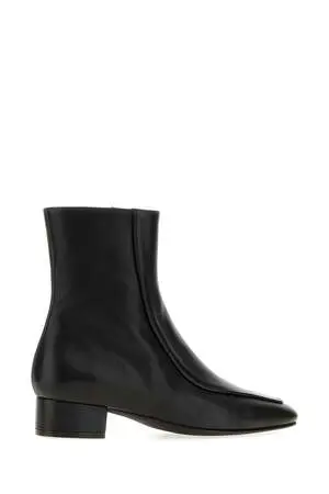 HERBERTH LEVINE Leather Shadow Ban Ankle Boots