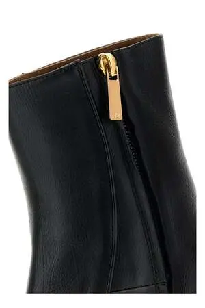 HERBERTH LEVINE Leather Shadow Ban Ankle Boots