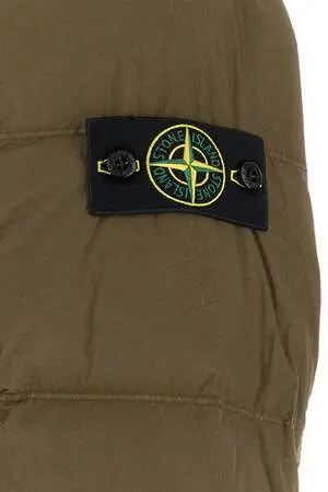 Stone Island Khaki Nylon Down Jacket