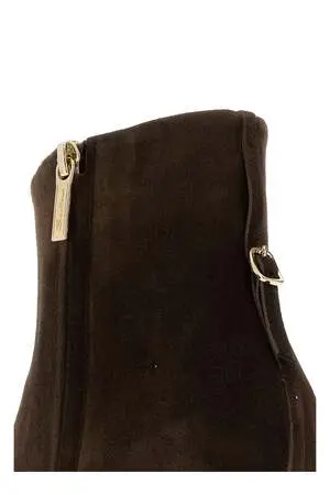 Santoni Suede Giulie Ankle Boots