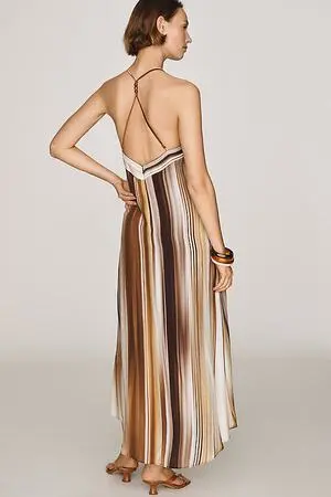 Greylin Stella Halter Midi Dress