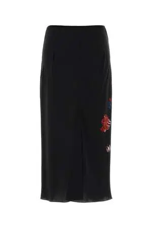 Dries Van Noten Satin Skirt