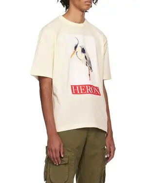 Heron Preston Heron Bird Painted Cotton T-shirt