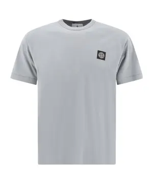 Stone Island Compass Patch Crewneck T-shirt - Gray