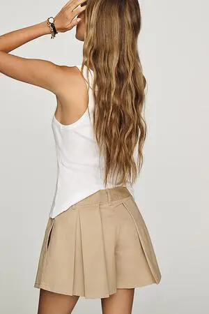 Anthropologie Flirty Pleated Shorts