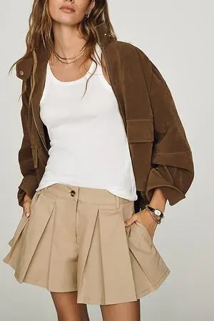 Anthropologie Flirty Pleated Shorts