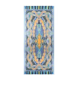 Etro Paisley Wool And Silk Scarf