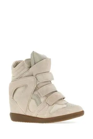 Isabel Marant Étoile Beige Suede Bekett Sneakers