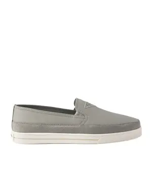 Prada Cotton Canvas Slip-on Sneakers
