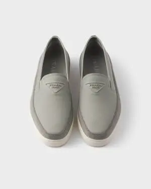 Prada Cotton Canvas Slip-on Sneakers