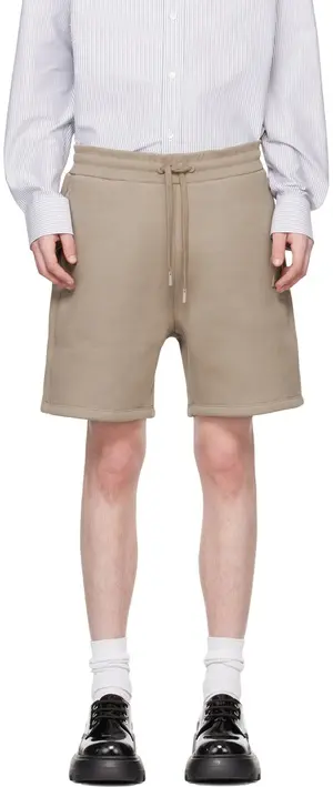 AMI Paris Logo Embossed Drawstring Shorts