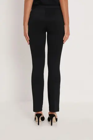 Helmut Lang Cropped Flared Ribbed Leggings