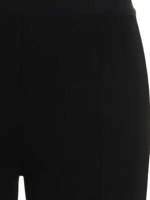 Helmut Lang Cropped Flared Ribbed Leggings