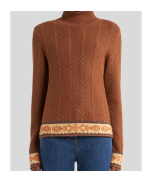 Etro Cable-knit Patterned Sweater