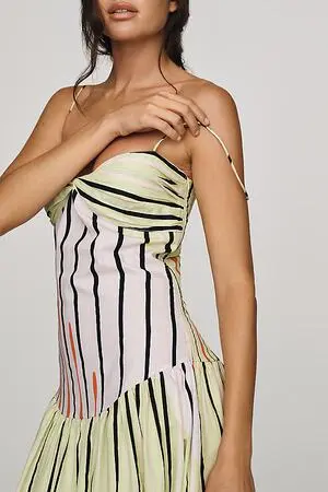 SWF Strapless Drop Waist Maxi Dress