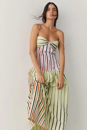 SWF Strapless Drop Waist Maxi Dress