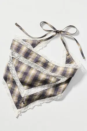 Clare V. Cotton Hair Scarf - Cobalt