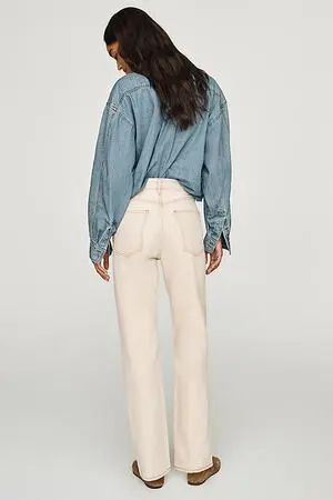 Anthropologie Agolde Lana Mid-rise Slim Straight-leg Jeans