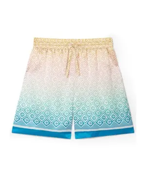 Casablanca Mid-rise Monogram Printed Deck Shorts