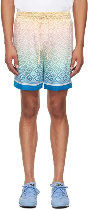 Casablanca Mid-rise Monogram Printed Deck Shorts