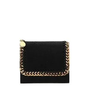 Stella McCartney Falabella Flap Small Wallet - Black