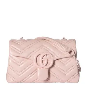Gucci Gg Marmont Mini Shoulder Bag - Pink