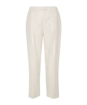 Brunello Cucinelli Pleat-detail Trousers - White