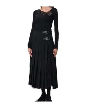 Ermanno Scervino Pleated Midi Skirt