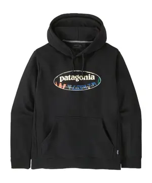 Patagonia 95 Oval Logo Hoodie - Black