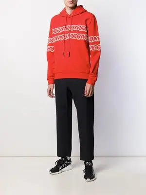 Alexander McQueen Embroidered Logo Hoodie